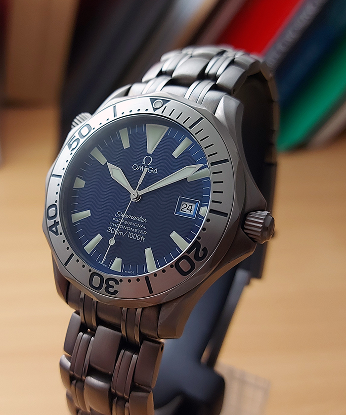 Omega Seamaster Professional 300M Chronometer Titanium Wristwatch Ref ...
