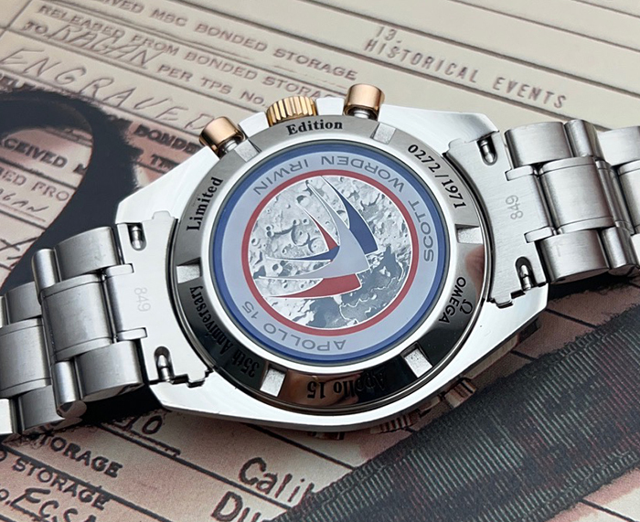 Omega Speedmaster Apollo 15 RG/SS Wristwatch Ref. 3366.51
