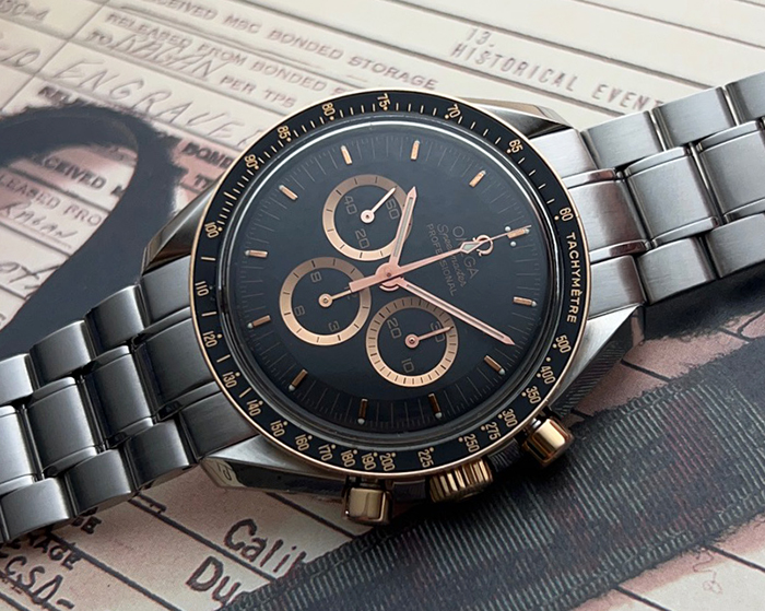 Omega Speedmaster Apollo 15 RG/SS Wristwatch Ref. 3366.51