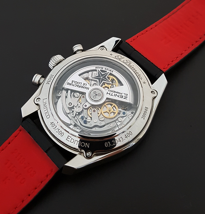Zenith El Primero Red Limited Edition Chronograph Wristwatch Ref. 03. ...